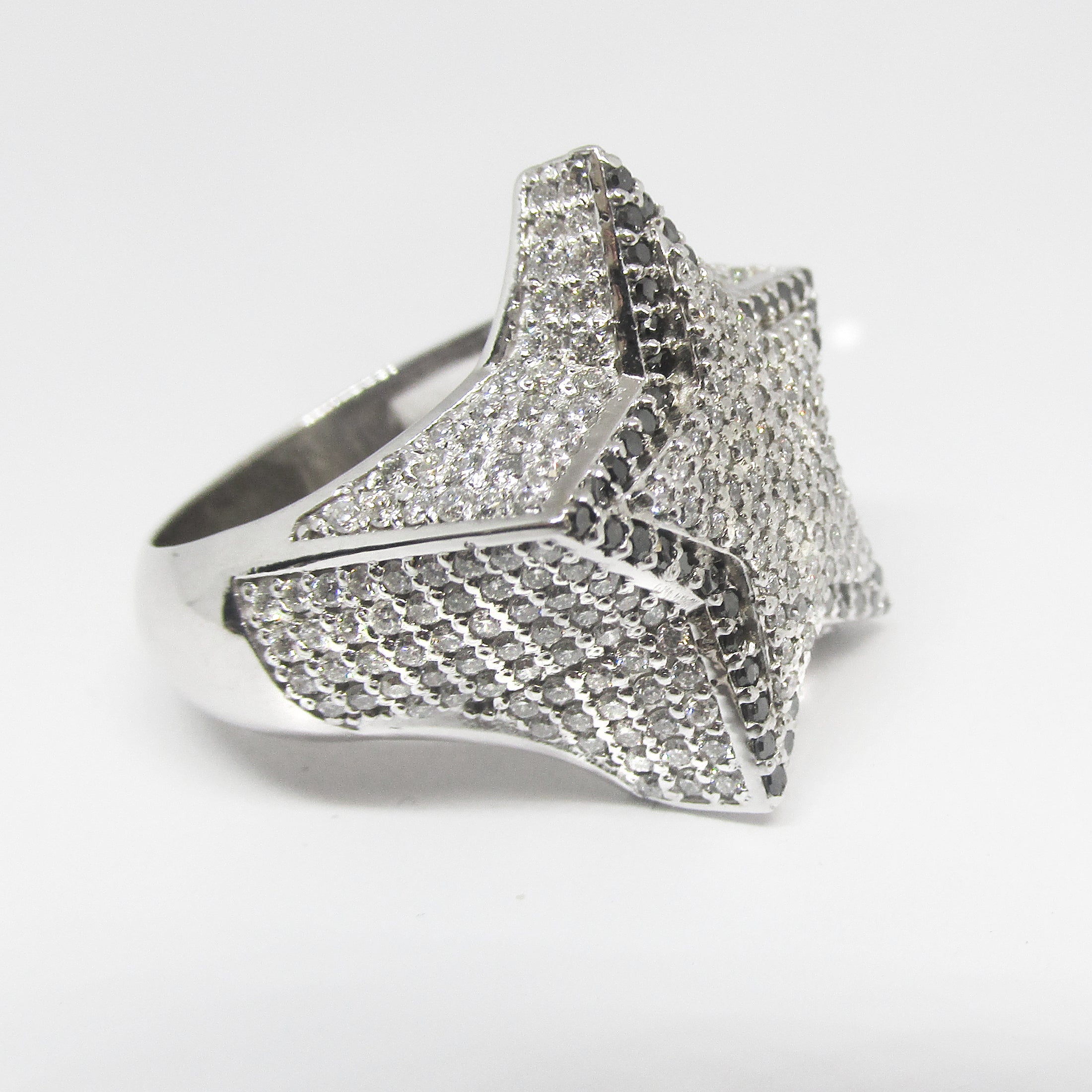 Luxury Mens Diamond 3D Star Ring| Thenetjeweler by Importex