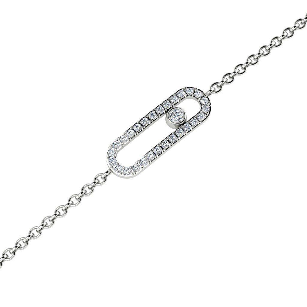 Pave Set Diamond Bracelet 18K Gold | TheNetJeweler